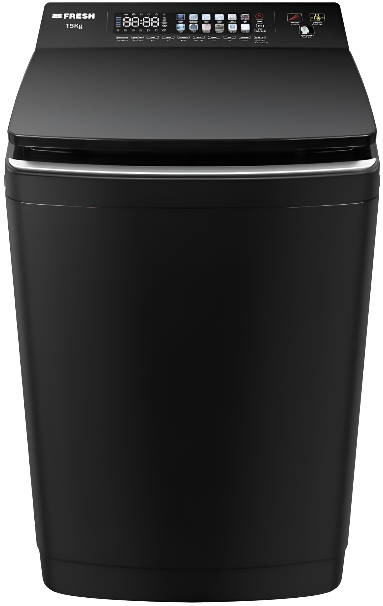Fresh Top Load Washing Machine, 15 KG, Panorama Black - FTM-15B | B.TECH