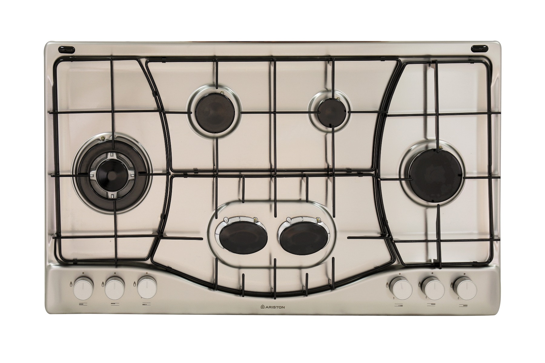 Ariston Built-In Gas Hob - PHN962TSIXA, Stainless Steel, 6, 90 Centimeter