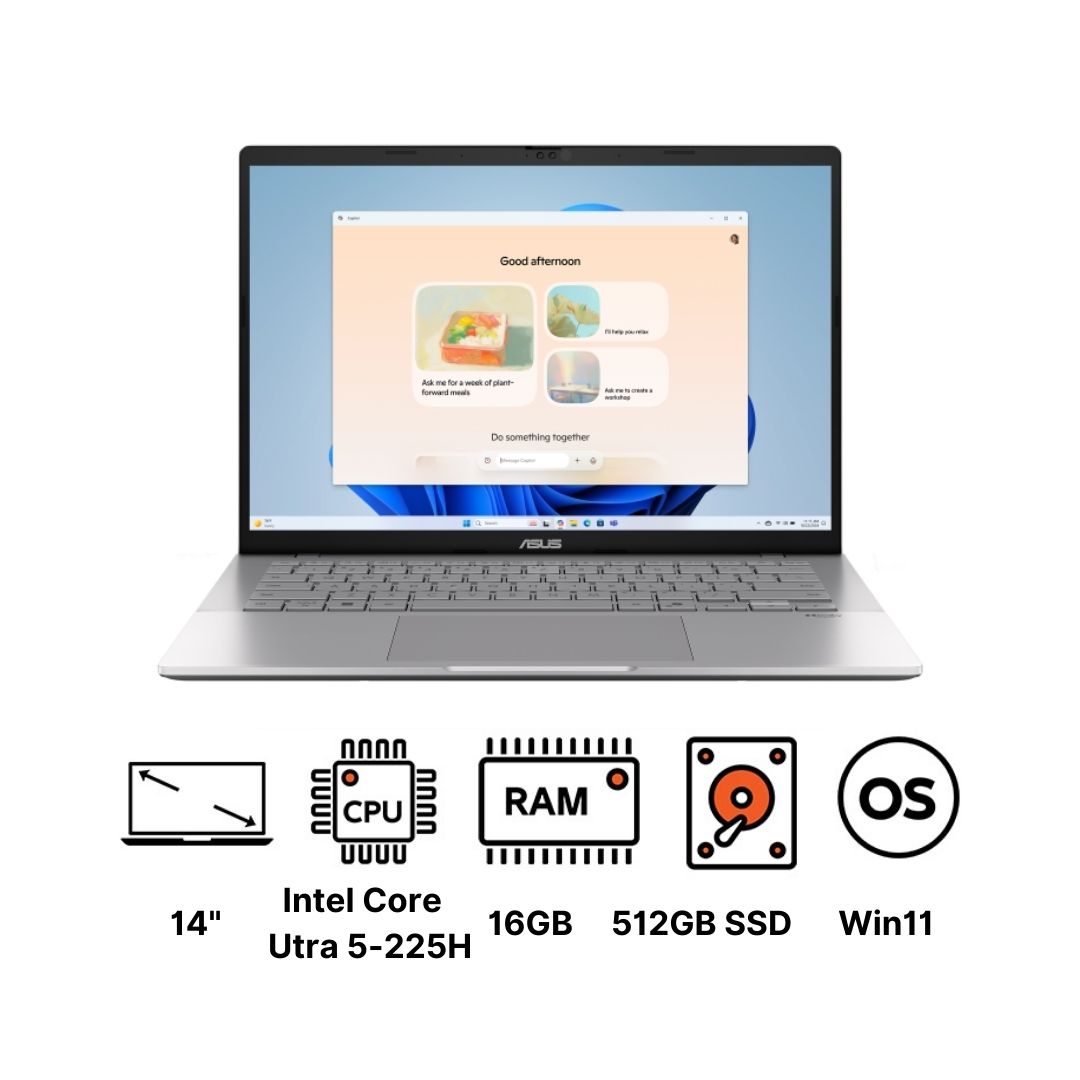 Asus Vivobook S14 S3407CA-LY065W Laptop , Intel Core Ultra 5-225H , 512 ...