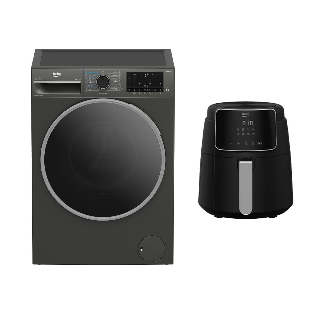 Beko Inverter Washing Machine with Dryer, 10 Kg - BWD10640MCI and ...
